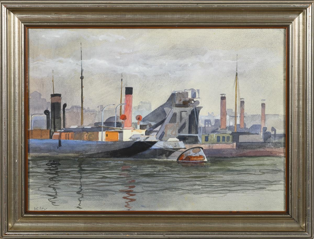 Heinrich Kley | In the Port of Stettin | MutualArt