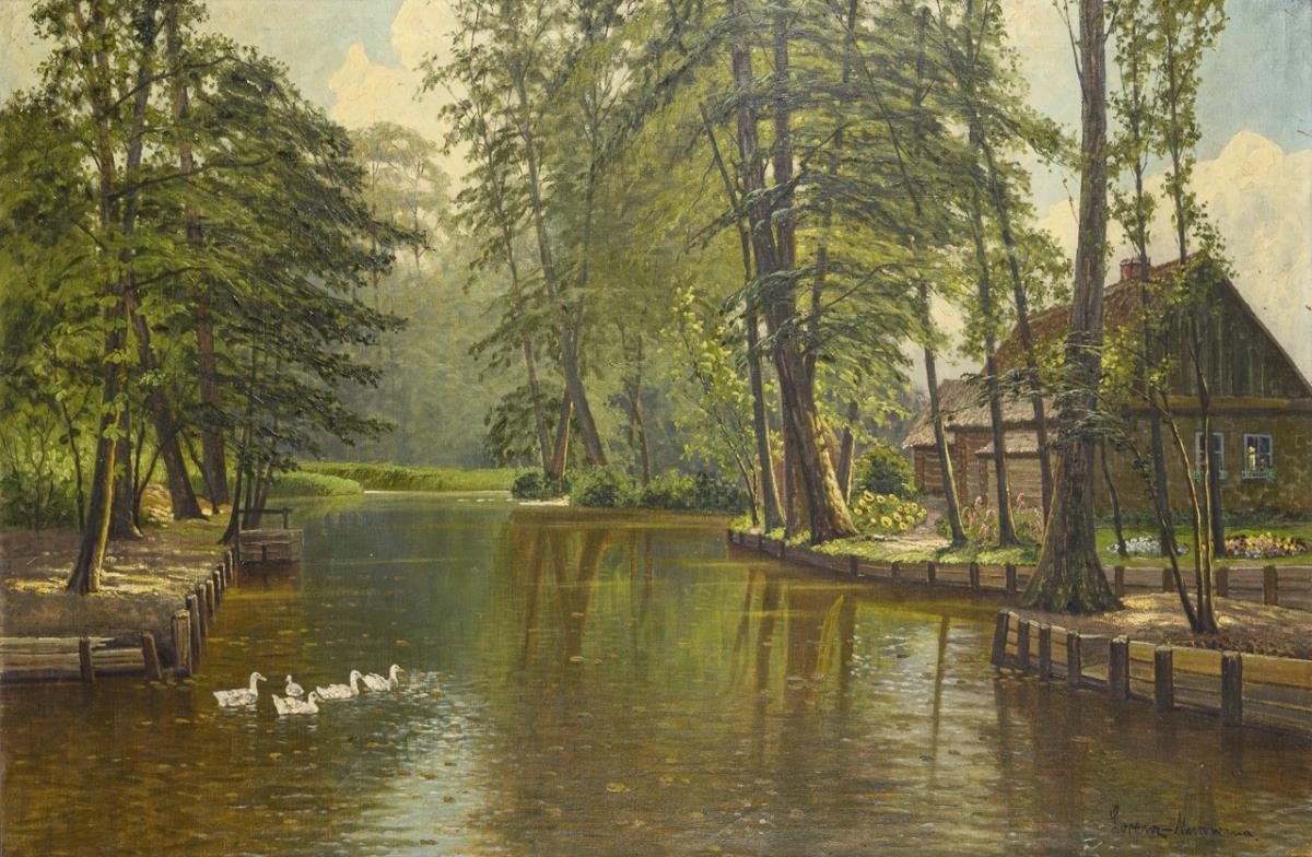 Ernst Lorenz-Murowana | North German landscape with farmhouse | MutualArt