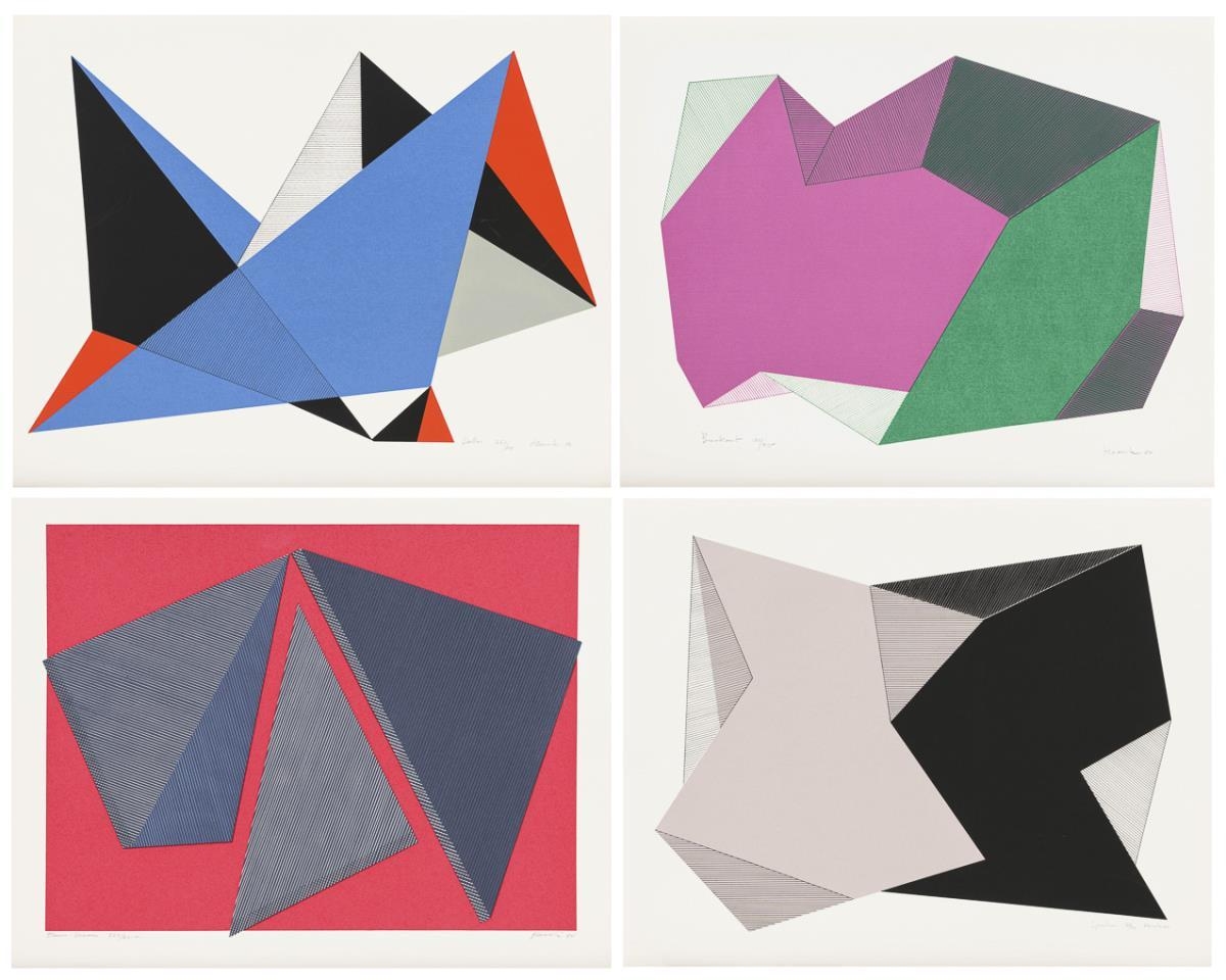 Jean-Marie Haesslé | 4 geometrische Kompositionen (80) | MutualArt