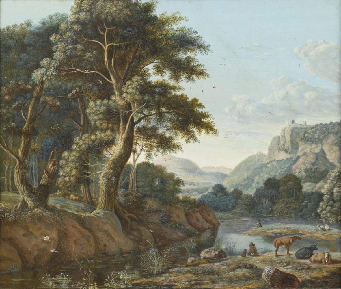 Jacob Philippe Hackert | View of a Monastery | MutualArt
