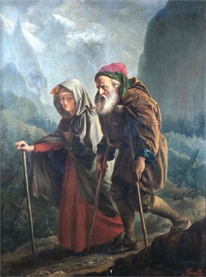 Felix-François Genaille | Woman and infirmity, 1862. (1862) | MutualArt