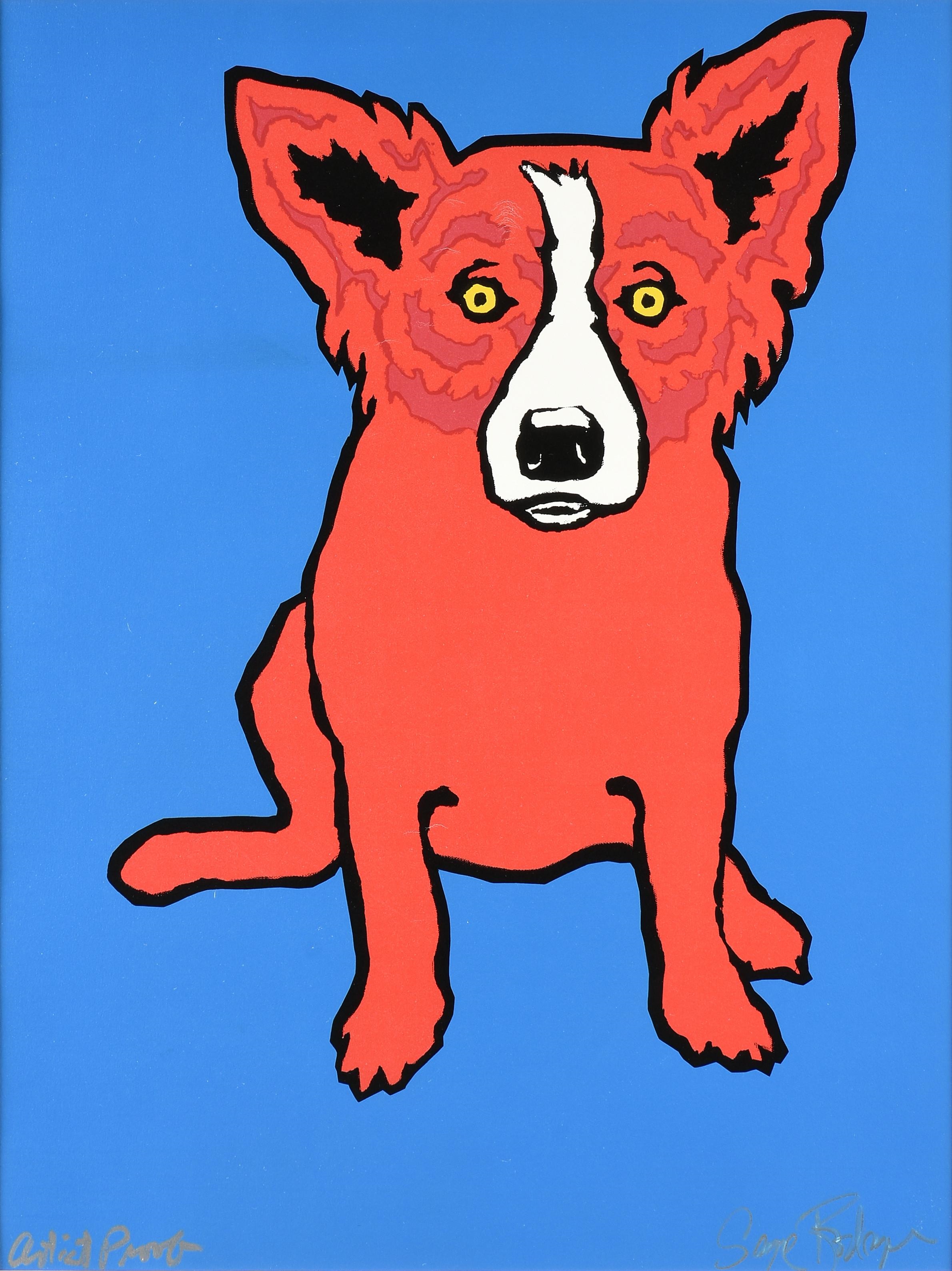 George Rodrigue | Red Dog (1992) | MutualArt
