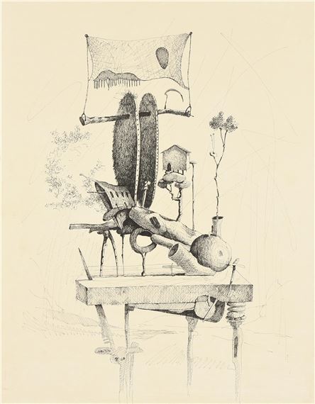 Valton Tyler | Imaginary Objects on a Table (1968) | MutualArt