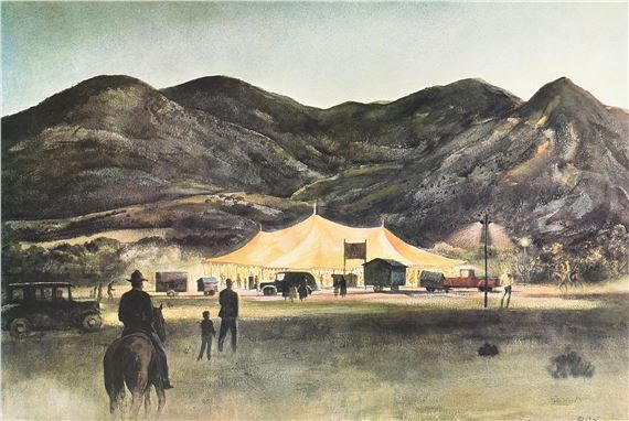 Peter Hurd | PETER HURD (American 1904-1984) A PRINT (1967) | MutualArt