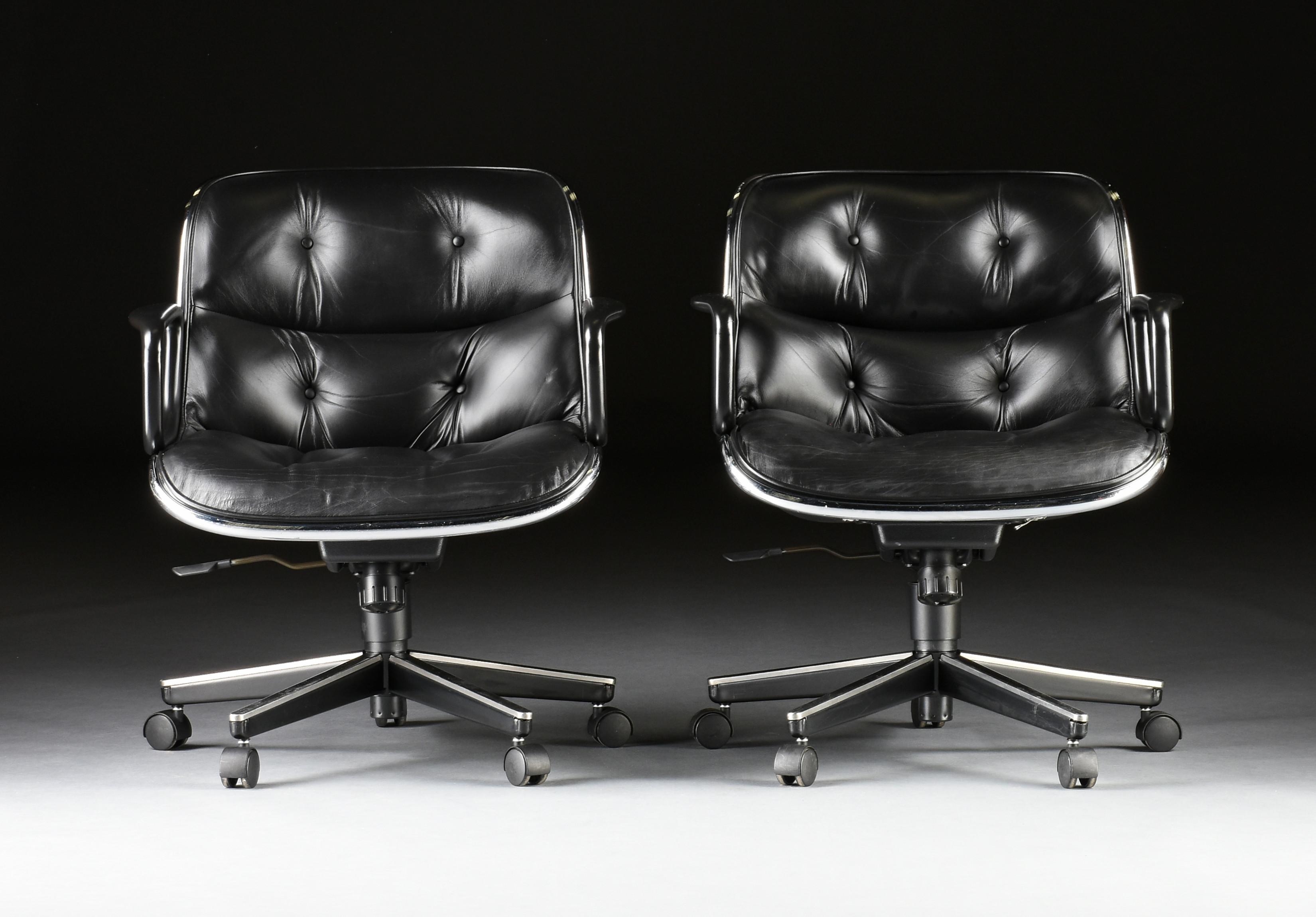 Charles Cecil‏ Pollock | SIX KNOLL POLLOCK BLACK LEATHER EXECUTIVE ...