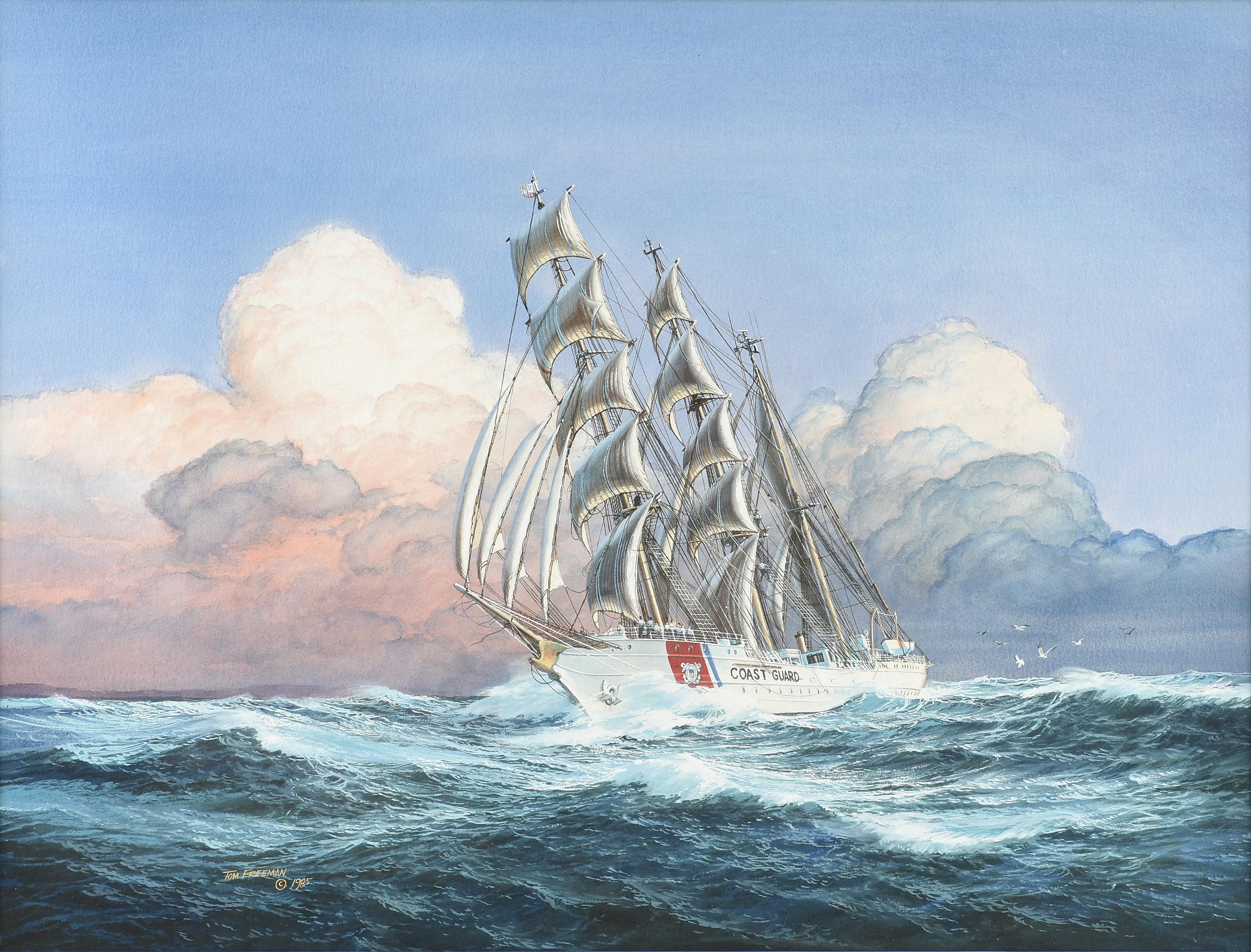 Tom Freeman | Coast Guard Ship (1985) | MutualArt