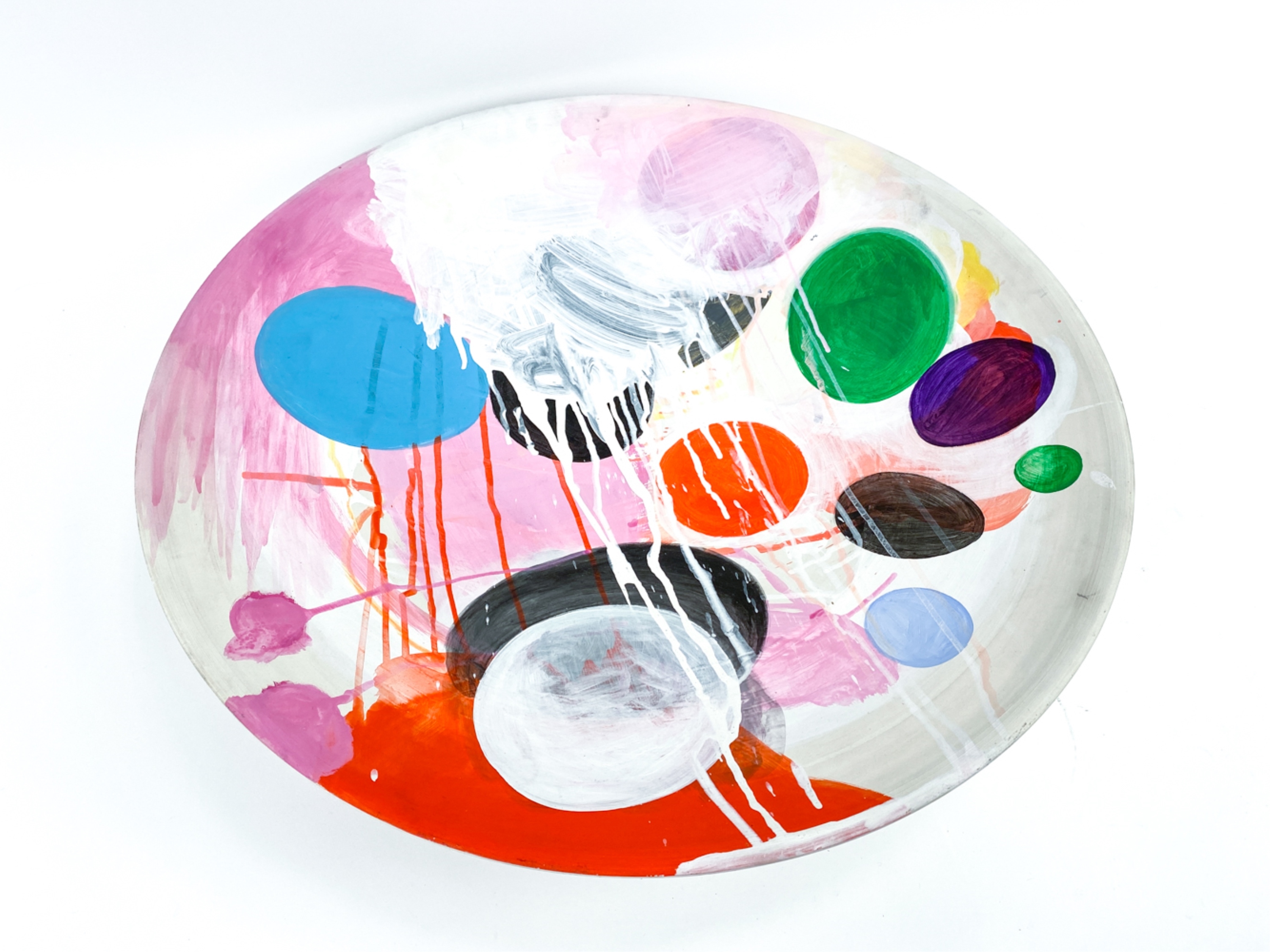 Grillo Demo | Large abstract art plaster centerpiece bowl | MutualArt