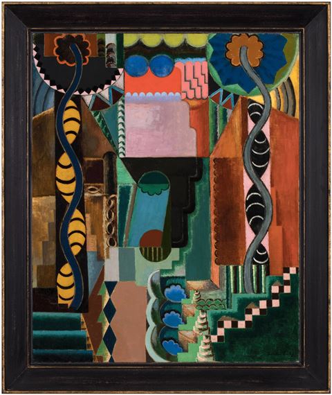 Auguste Herbin | Paysage à Ceret (1919) | MutualArt