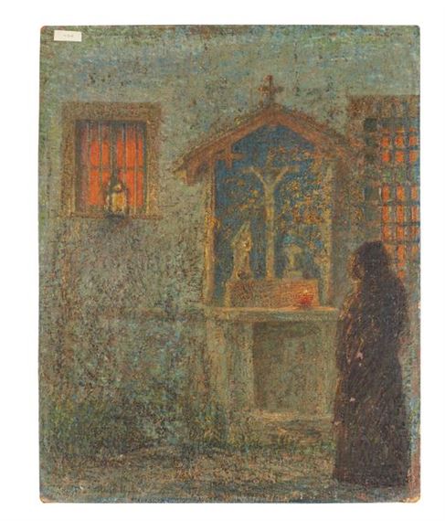 Charles Philippe Blache | Interior of a church | MutualArt