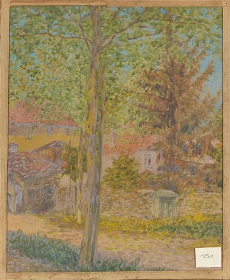 Charles Philippe Blache | View of a hamlet | MutualArt