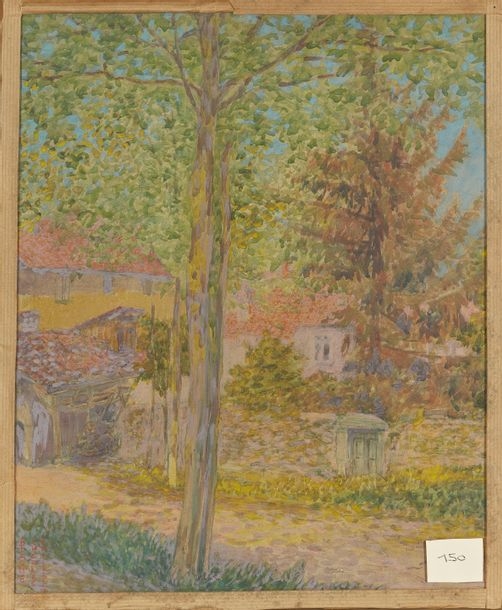 Charles Philippe Blache | View of a hamlet | MutualArt