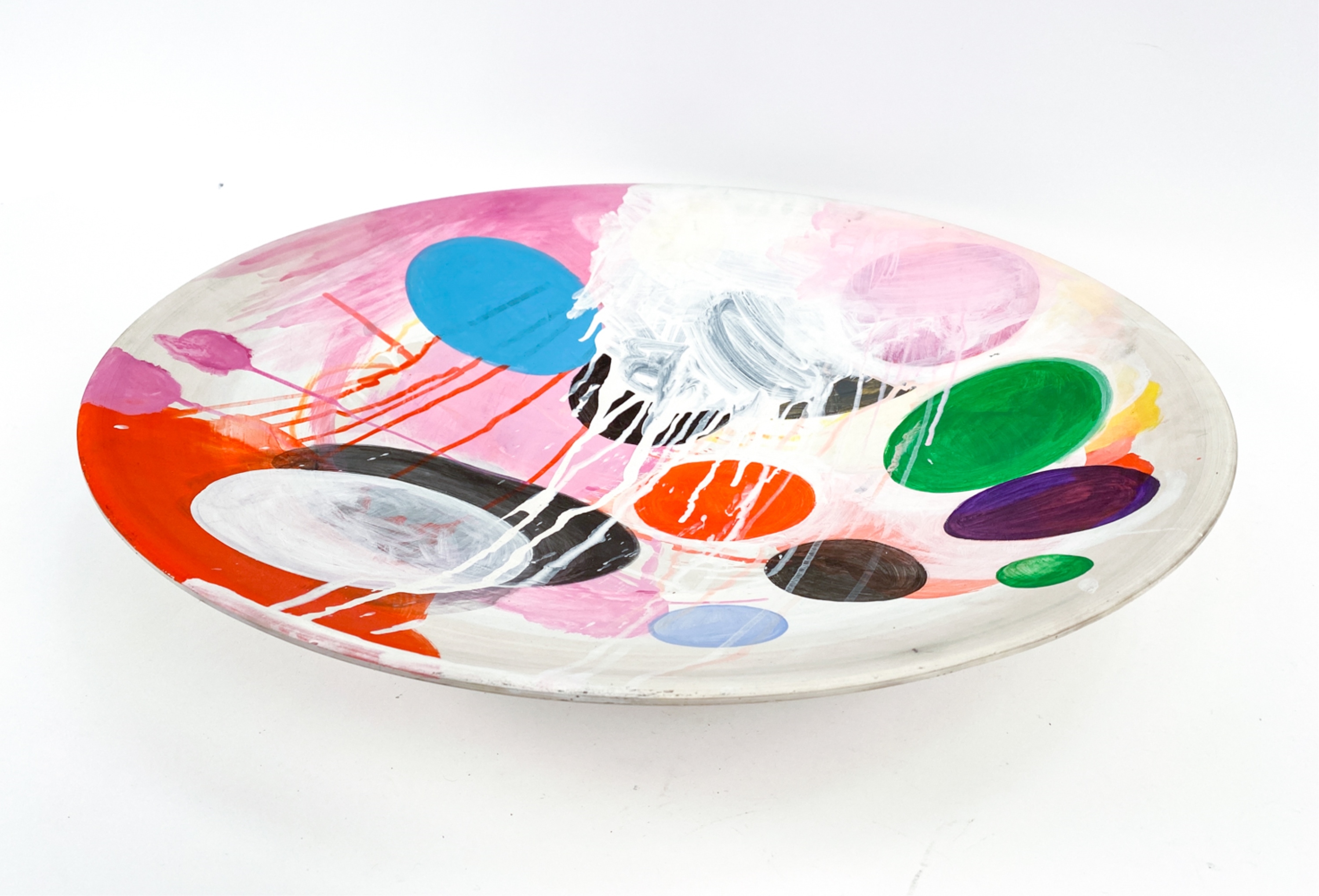Grillo Demo | Large abstract art plaster centerpiece bowl | MutualArt