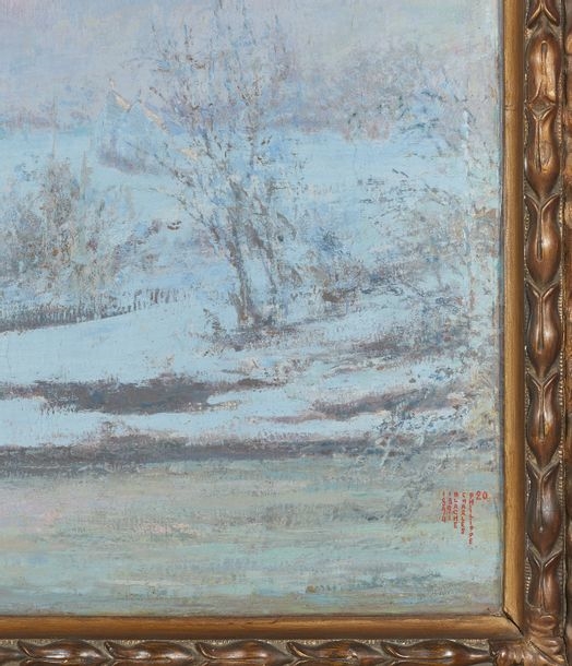 Charles Philippe Blache | The Alps on a winter evening | MutualArt