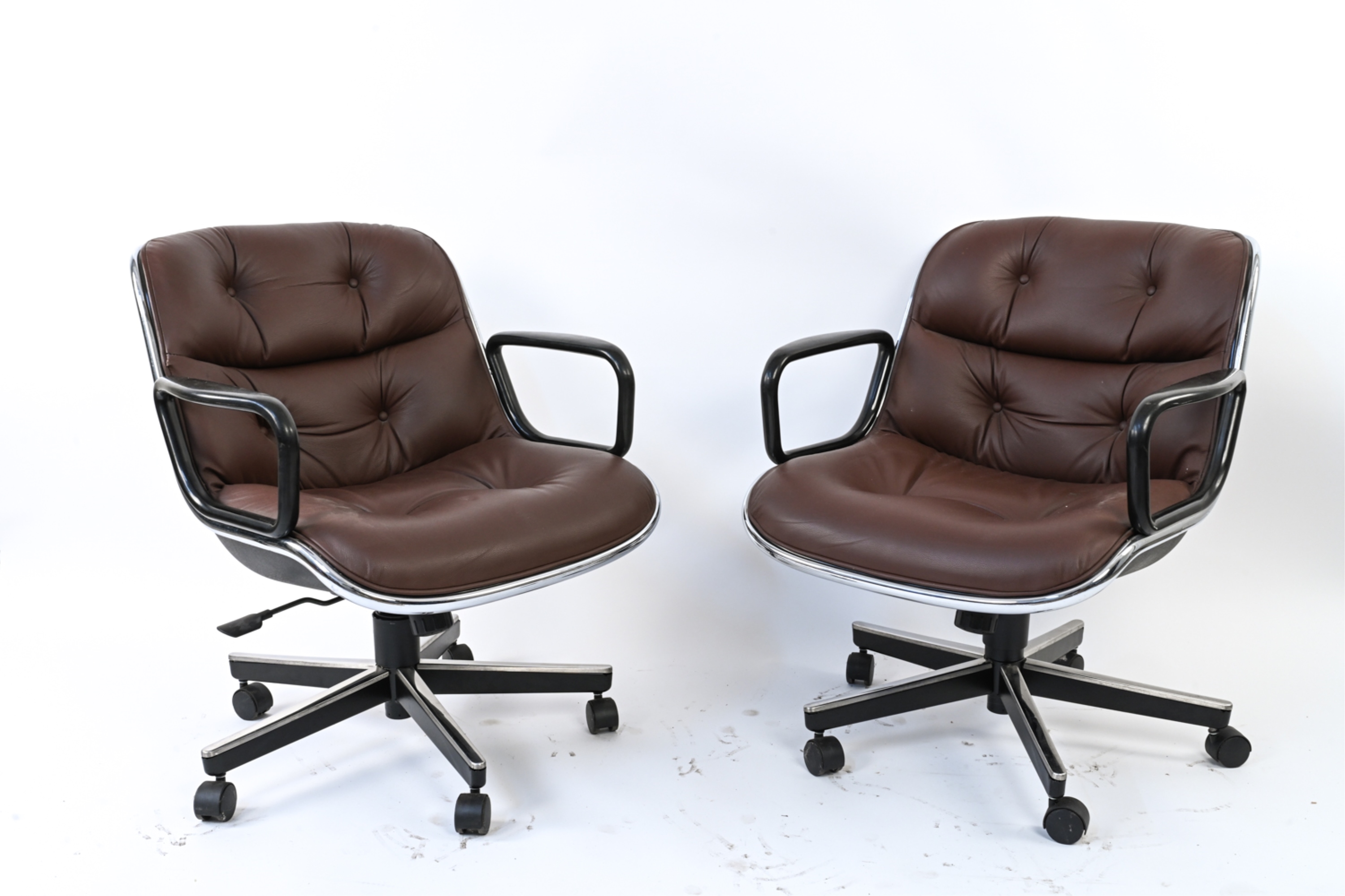 Charles Cecil‏ Pollock | PAIR OF CHARLES POLLACK FOR KNOLL CHAIRS ...