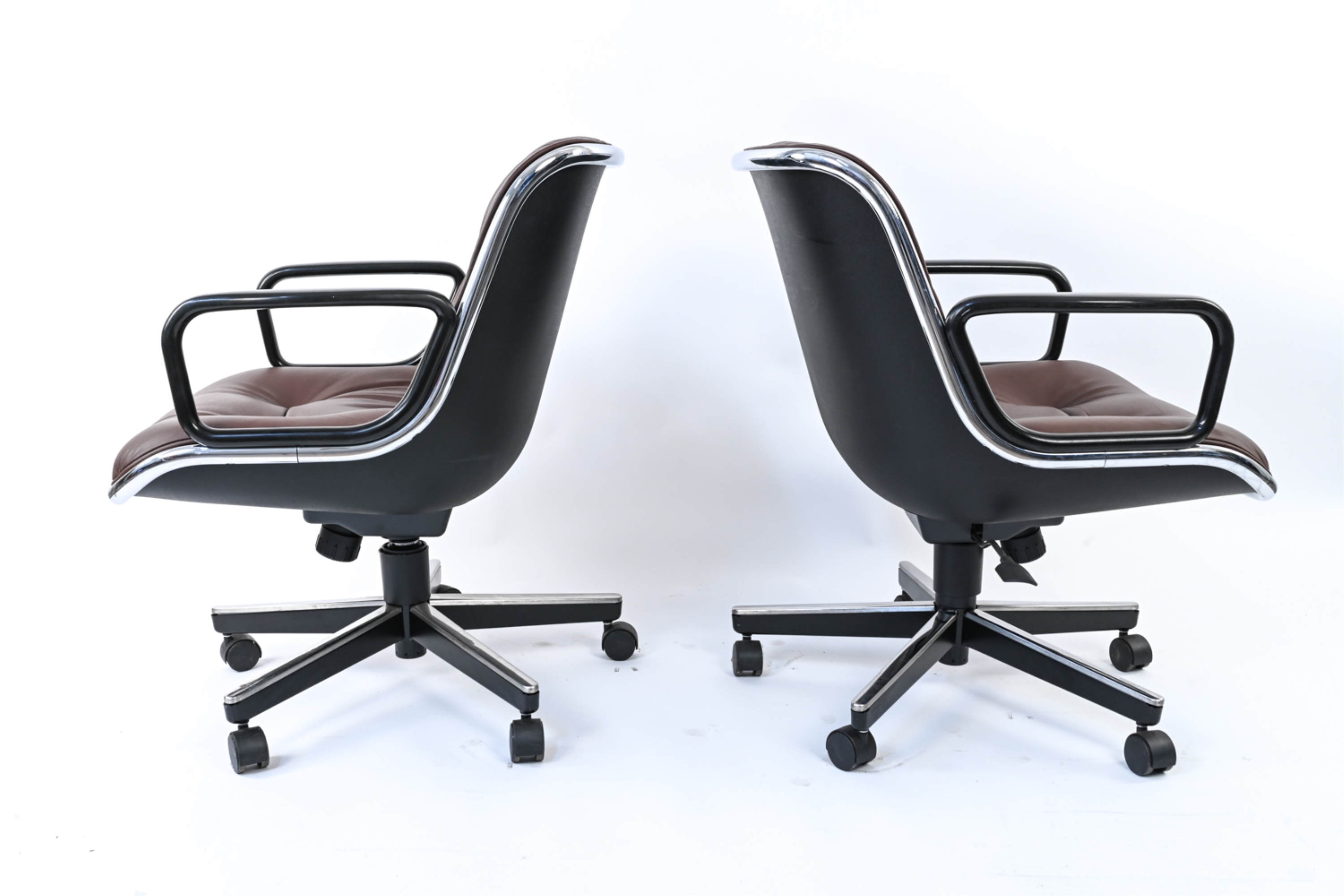 Charles Cecil‏ Pollock | PAIR OF CHARLES POLLACK FOR KNOLL CHAIRS ...