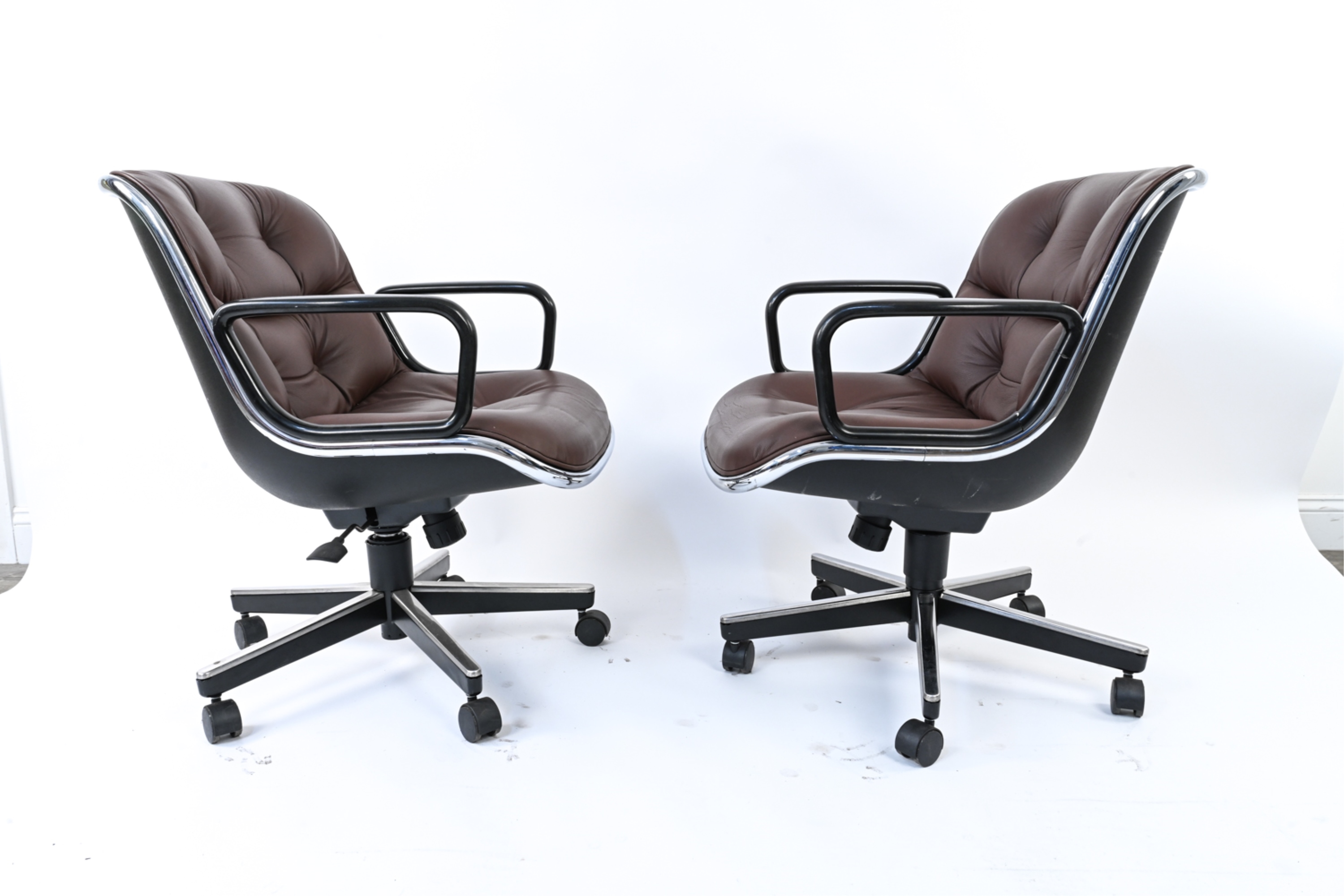 Charles Cecil‏ Pollock | PAIR OF CHARLES POLLACK FOR KNOLL CHAIRS ...