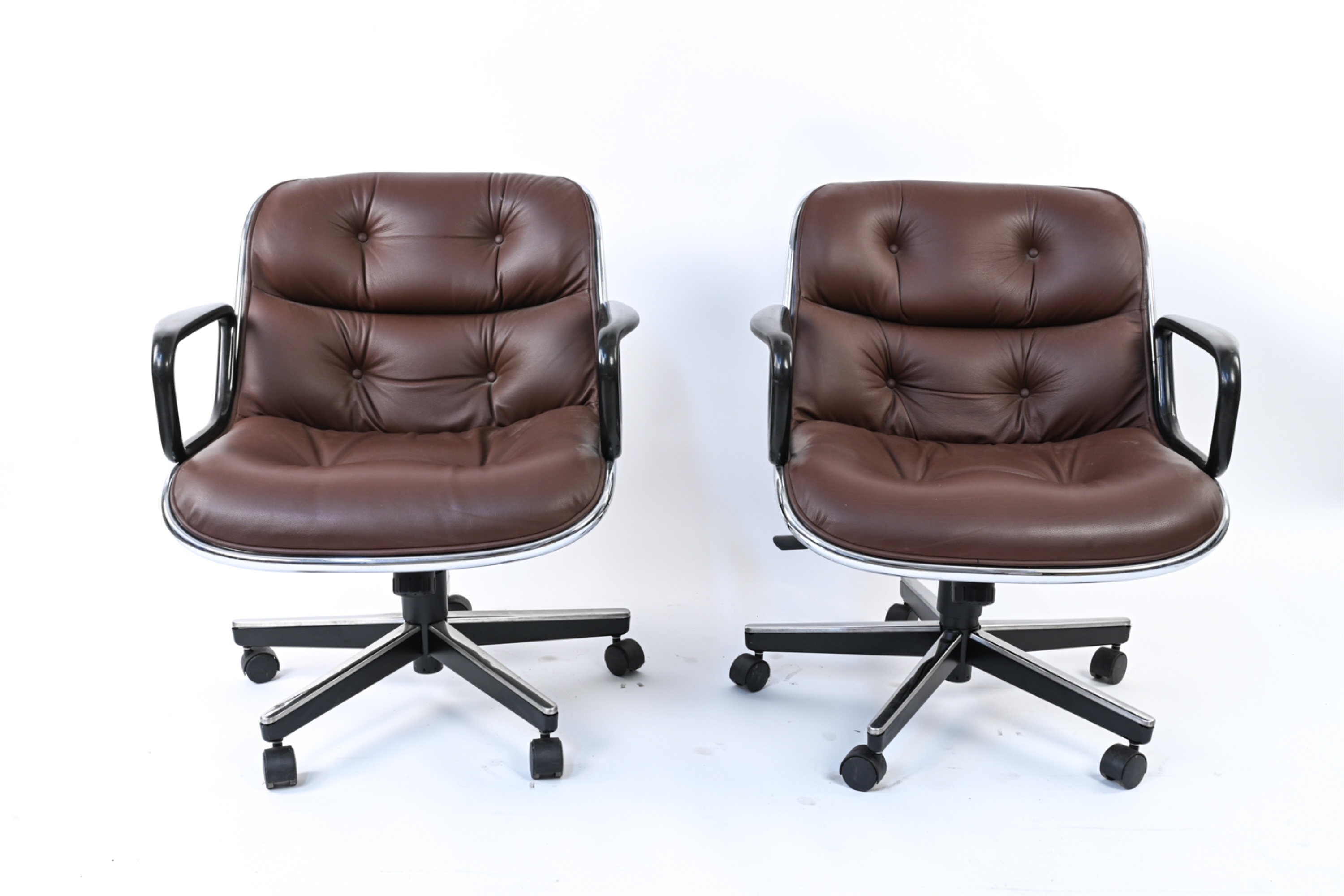 Charles Cecil‏ Pollock | PAIR OF CHARLES POLLACK FOR KNOLL CHAIRS ...