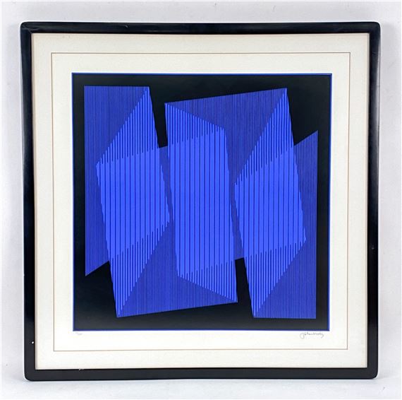 Julian Stanczak | JULIAN STANCZAK MODERN OP-ART PRINT | MutualArt
