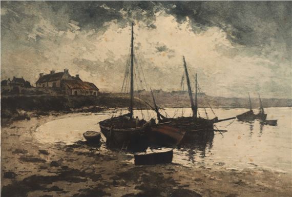 Manuel Robbe | Bateau dans une anse | MutualArt