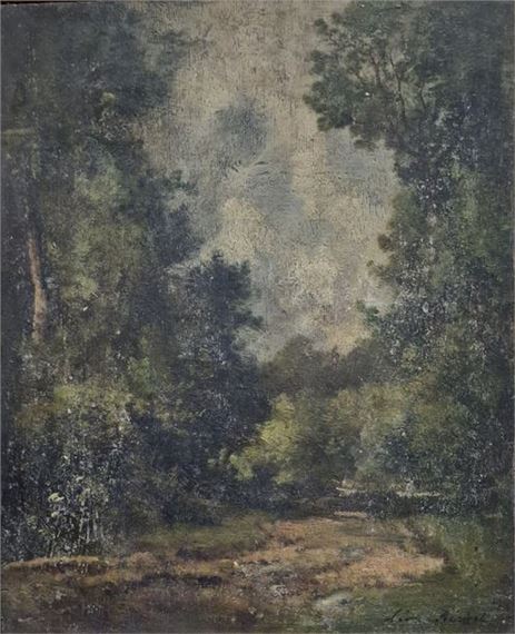 Léon Richet | Paysage de sous-bois | MutualArt