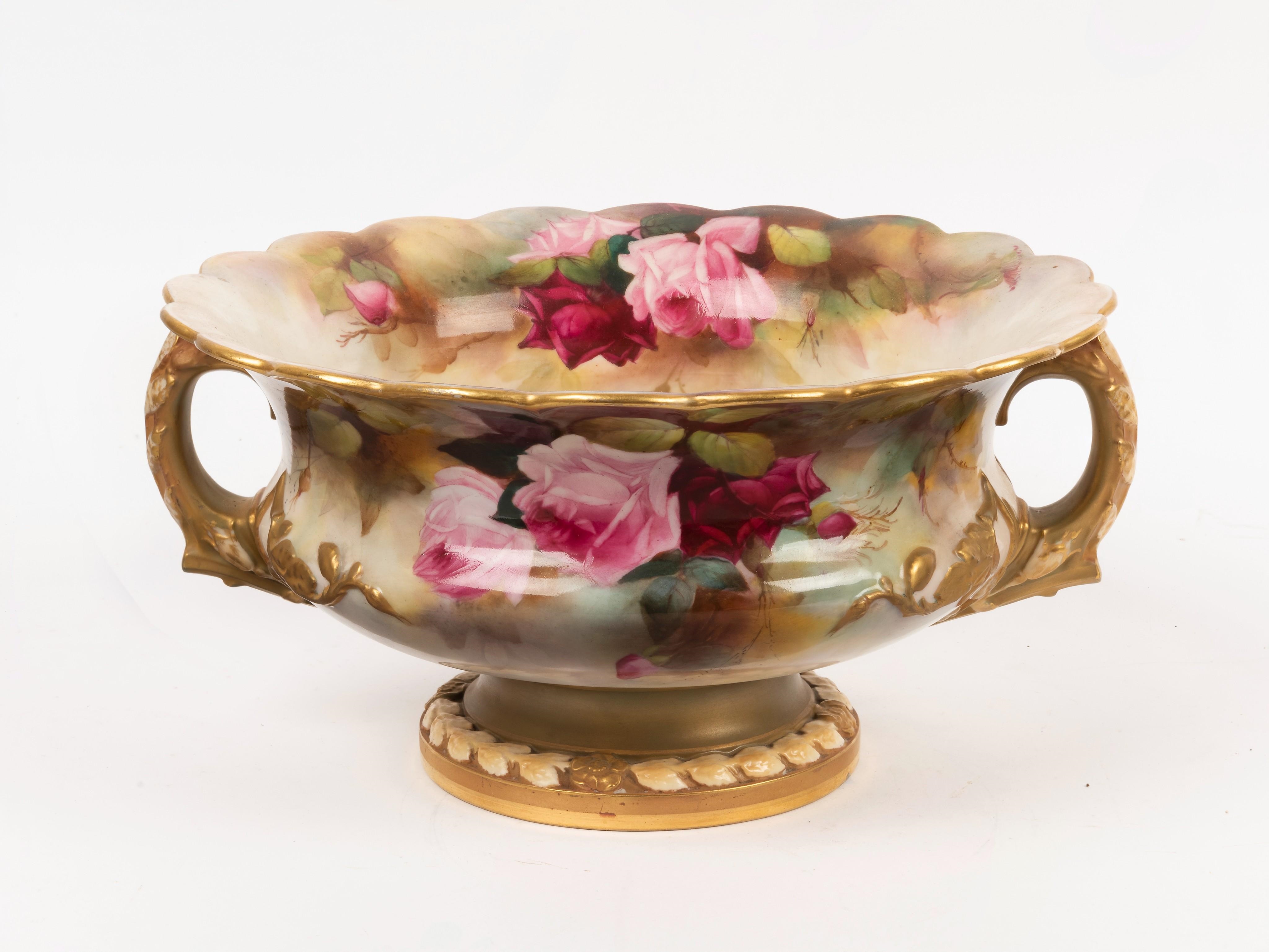Reginald Harry Austin | A Royal Worcester flower bowl by Reginald ...
