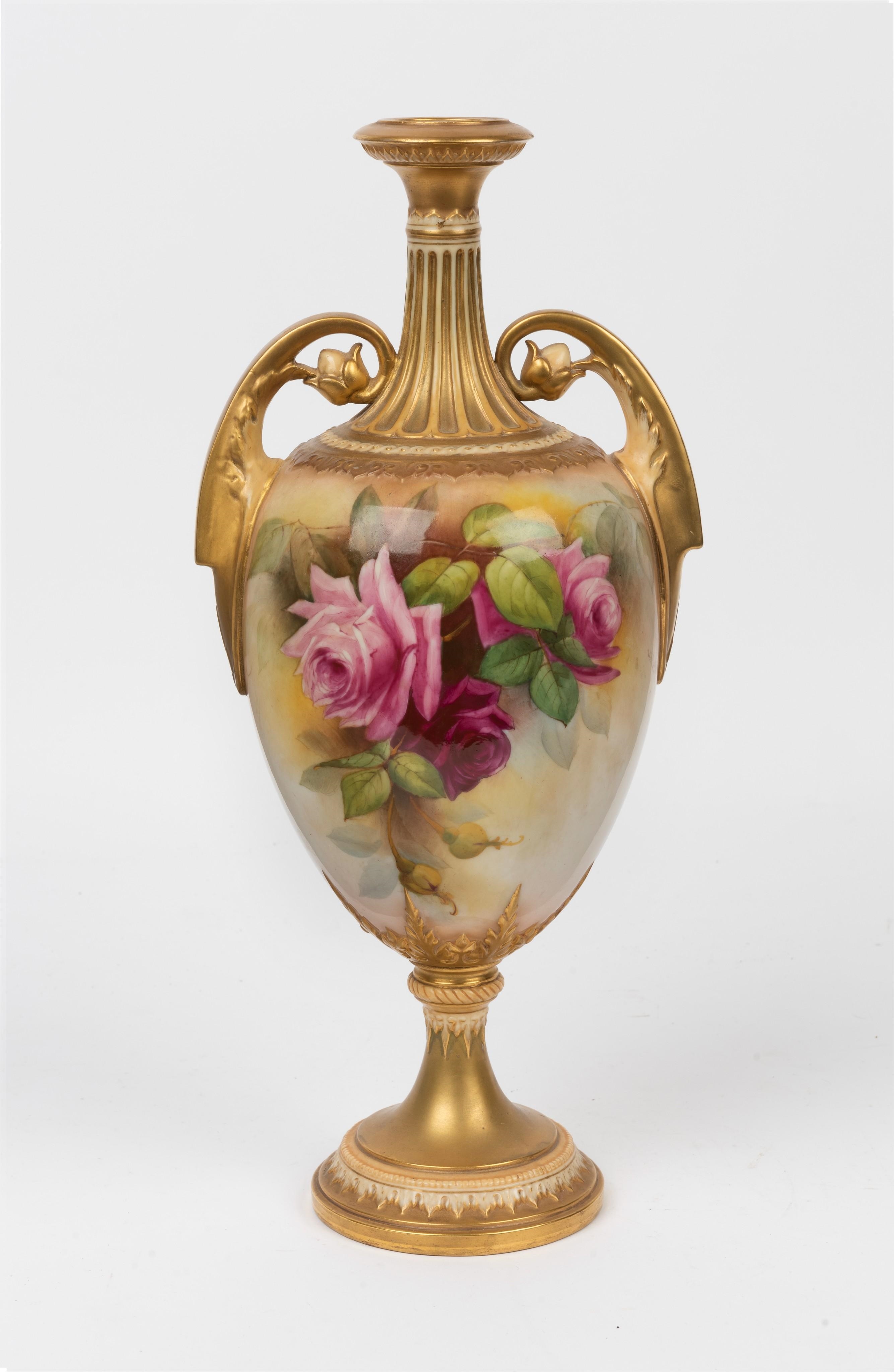 Walter H. Austin | A Royal Worcester pedestal vase by Walter H. Austin ...