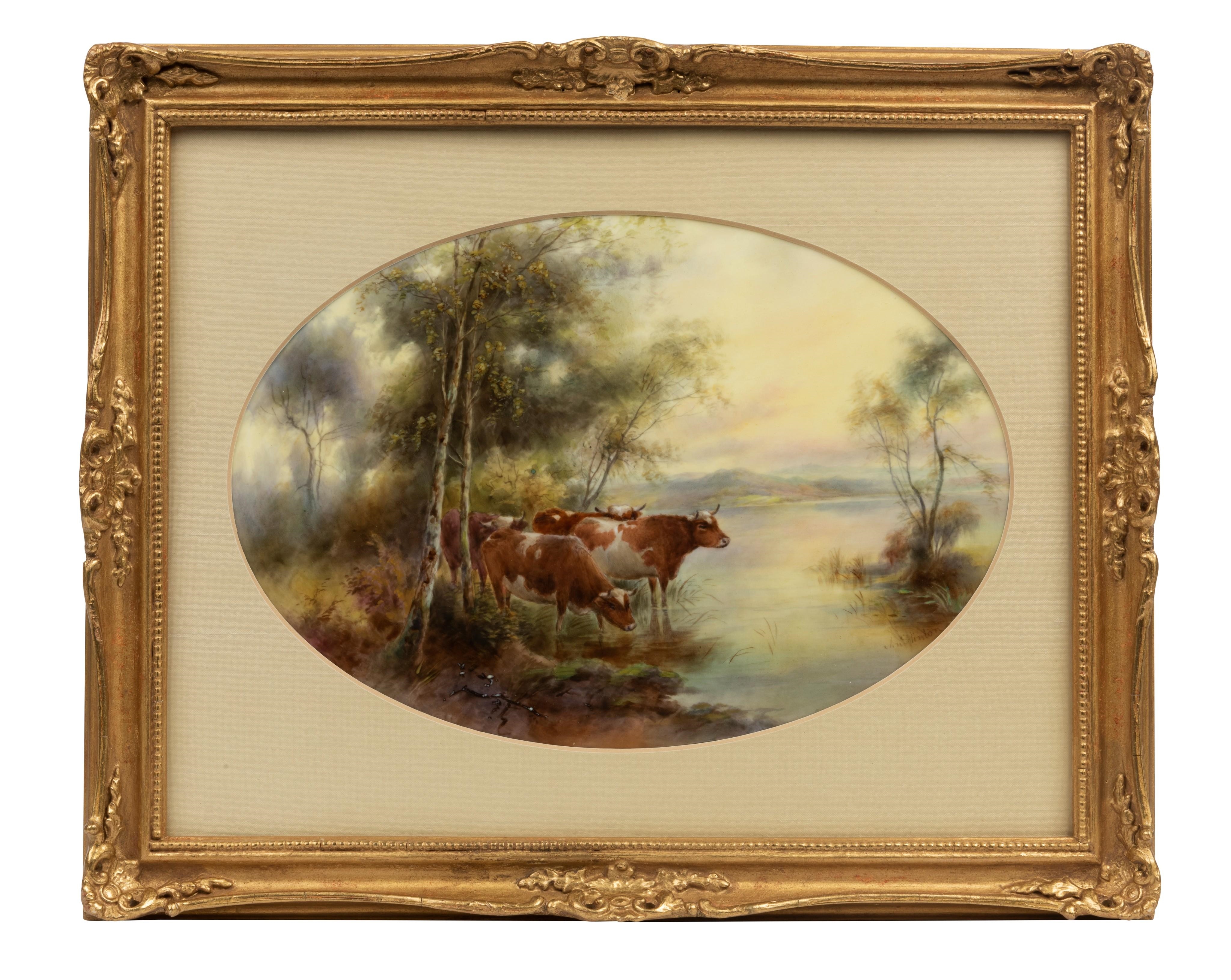 John Stinton | A Royal Worcester porcelain plaque by John Stinton (1911 ...