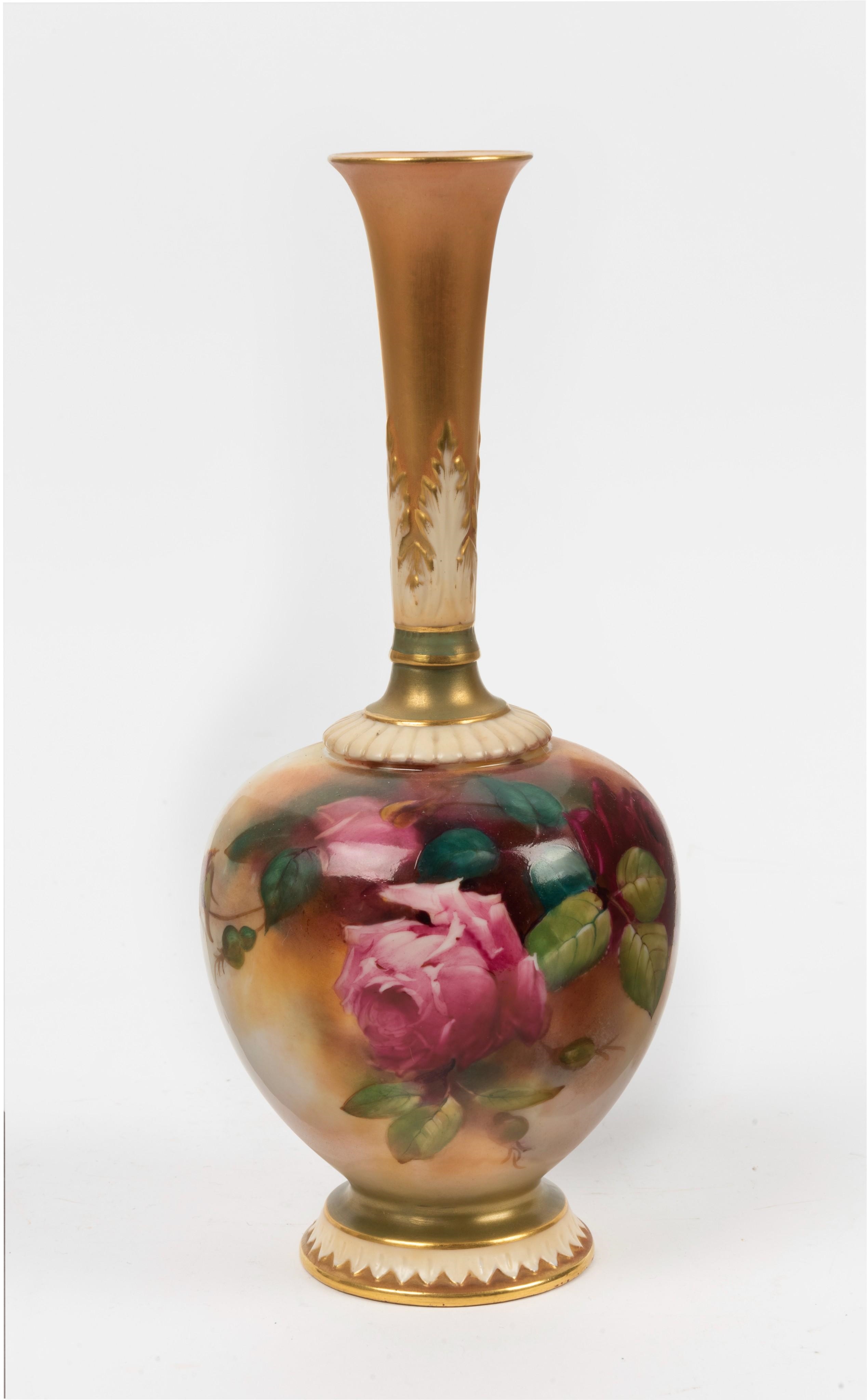Walter H. Austin | A Royal Worcester bottle vase by Walter. H. Austin ...