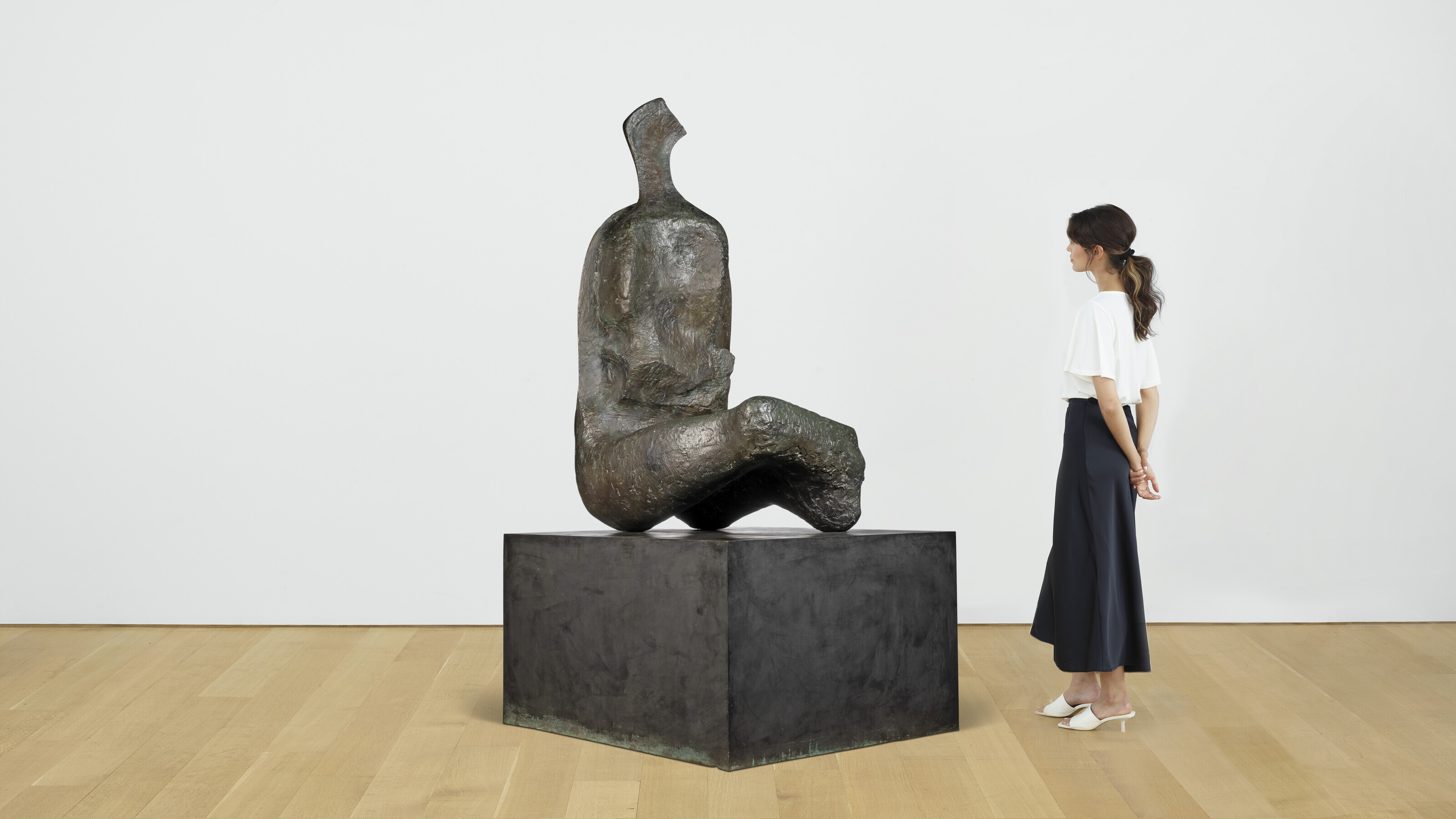 Henry Moore | Seated Woman: Thin Neck | MutualArt