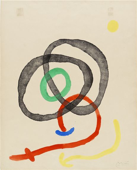 Joan Miró | Sans titre. Epreuve rehaussée pour l’album ‘Femmes’ (1965 ...