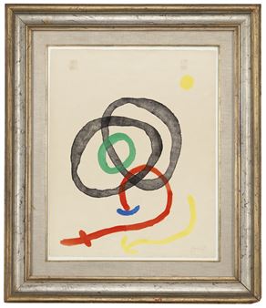 Joan Miró | Sans titre. Epreuve rehaussée pour l’album ‘Femmes’ (1965 ...