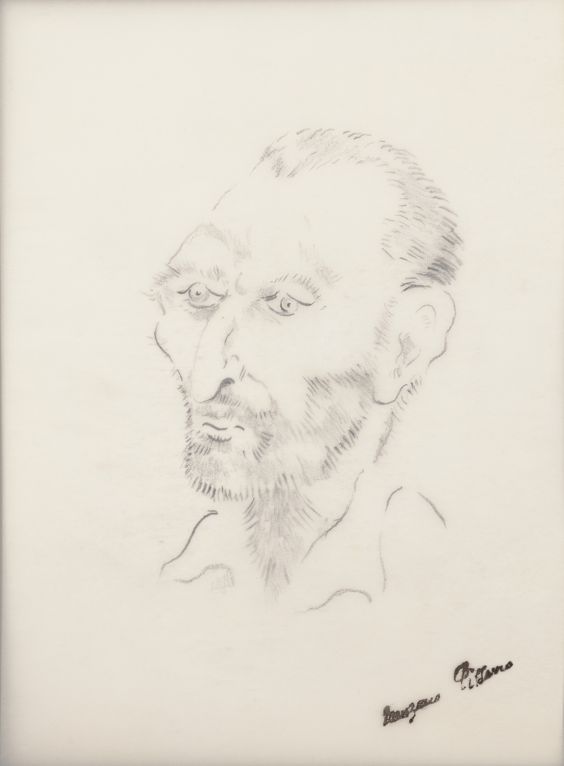 Georges Manzana-Pissarro | A group of eight portrait sketches: Self ...