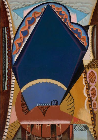 Auguste Herbin | Composition, danseuse (1919) | MutualArt