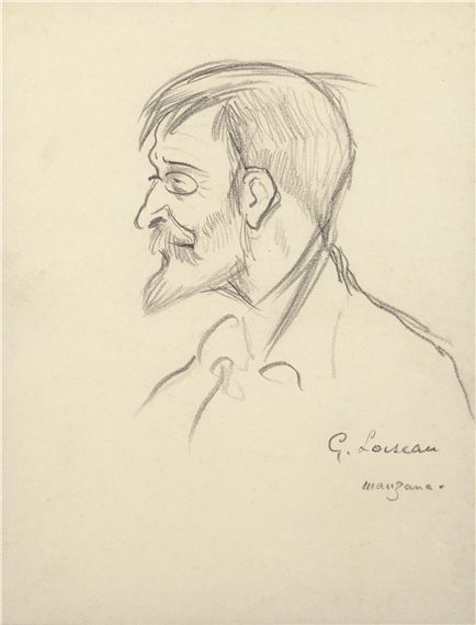 Georges Manzana-Pissarro | A group of eight portrait sketches: Self ...