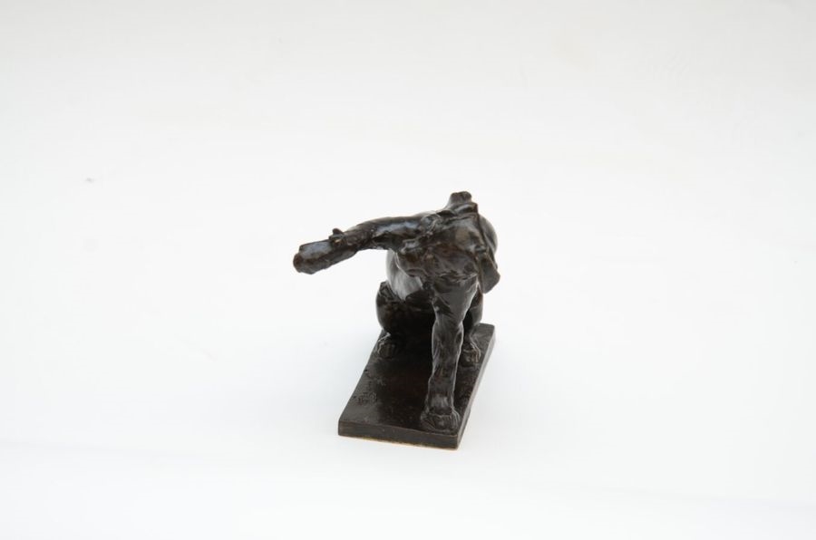 Edouard-Marcel Sandoz | Dog with a bee Bronze with brown patina Signed ...
