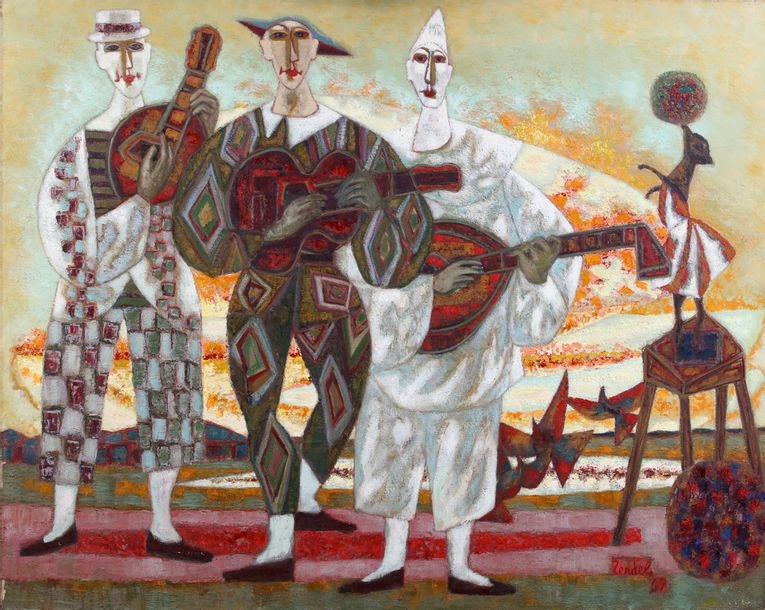 Gabriel Zendel | The comedians | MutualArt