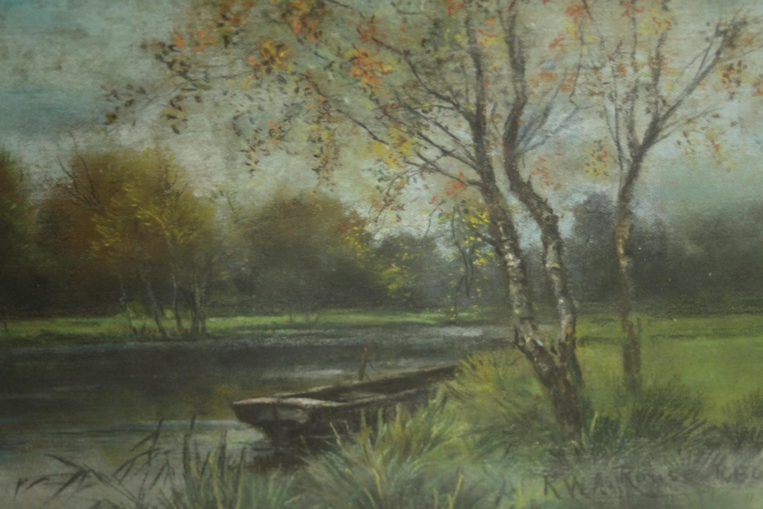 Robert William Arthur Rouse | a pair of pastel river landscapes | MutualArt