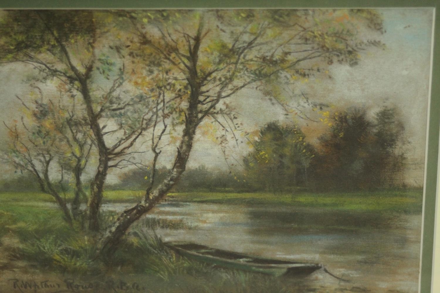 Robert William Arthur Rouse | a pair of pastel river landscapes | MutualArt