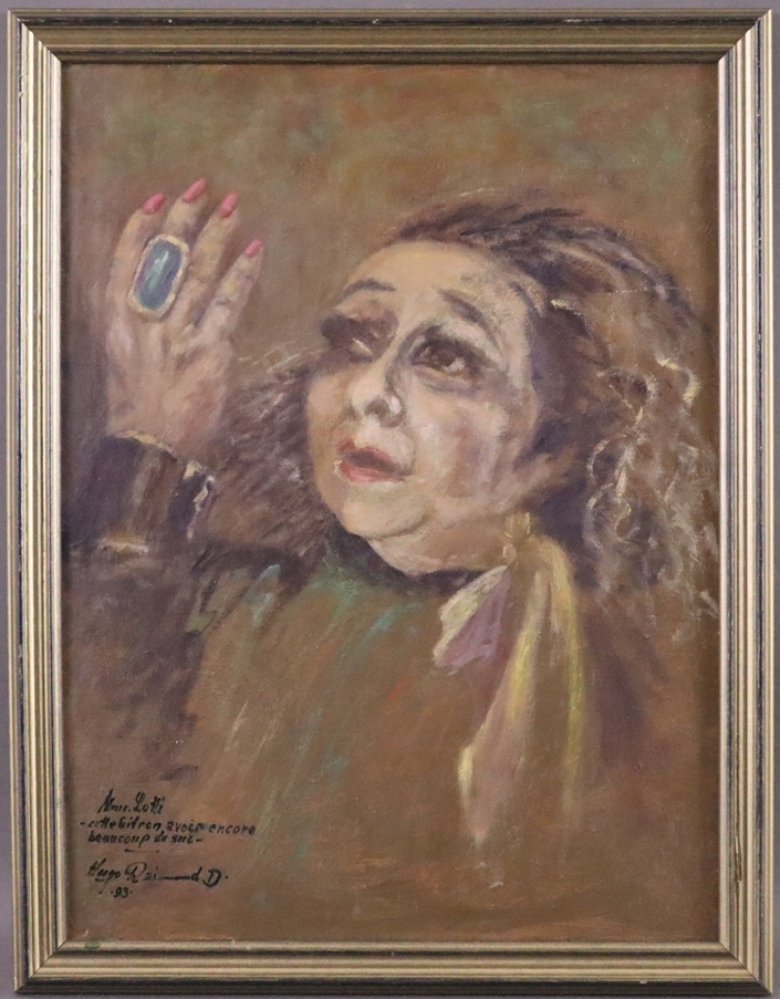 Hugo Raimond | Portrait von Lotti Huber (geborene Charlotte Goldmann ...