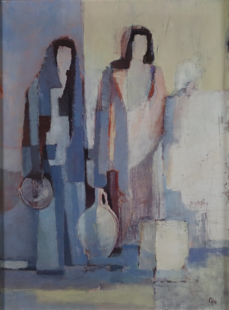 Oswald Pejas | Griechische Frauen mit Krügen | MutualArt