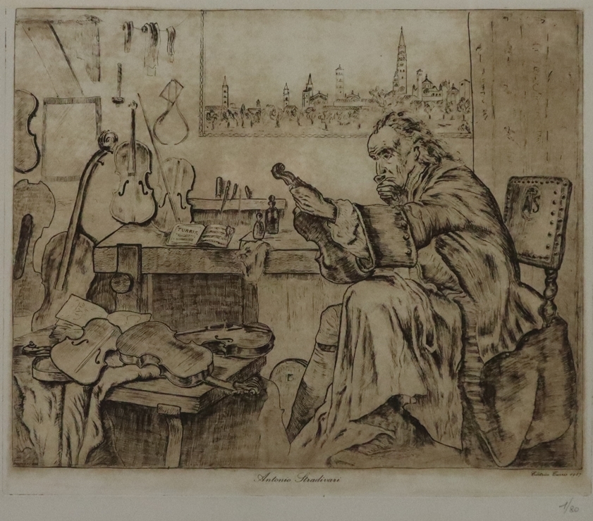 Edouard Jean Conrad Hamman | Antonio Stradivari in seiner Werkstatt ...