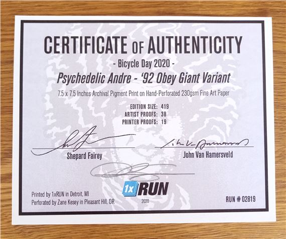 Shepard Fairey | Psychedelic Andre 92 Obey Giant Variant | MutualArt