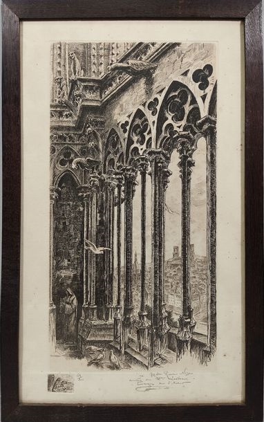 Aimé Edmond Dallemagne | Les colonnettes de Notre-Dame de Paris | MutualArt