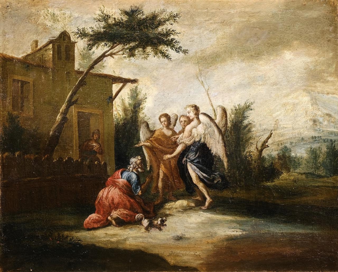 Spanish School, 17th Century | Abraham y los tres ángeles | MutualArt