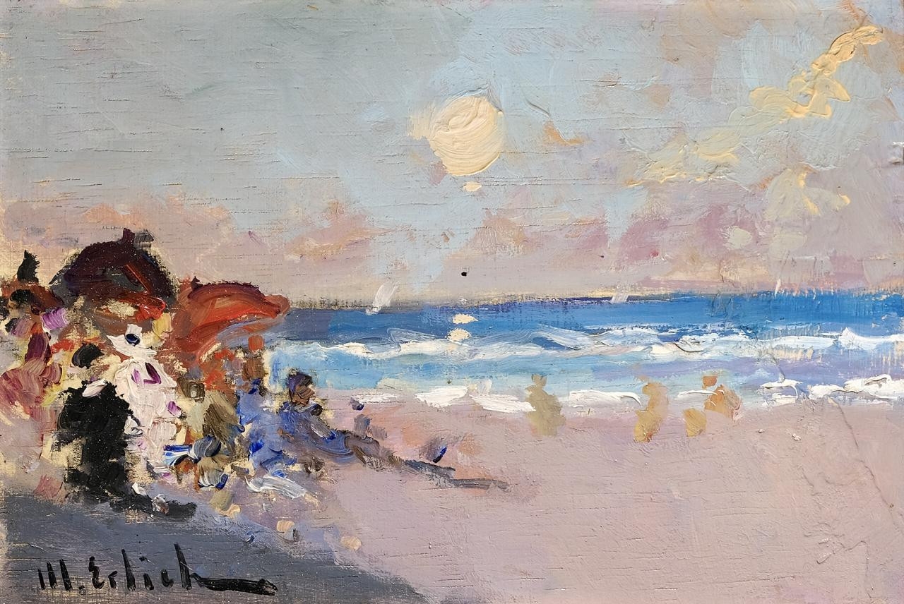 Mario Erlich | Atardecer en la playa | MutualArt