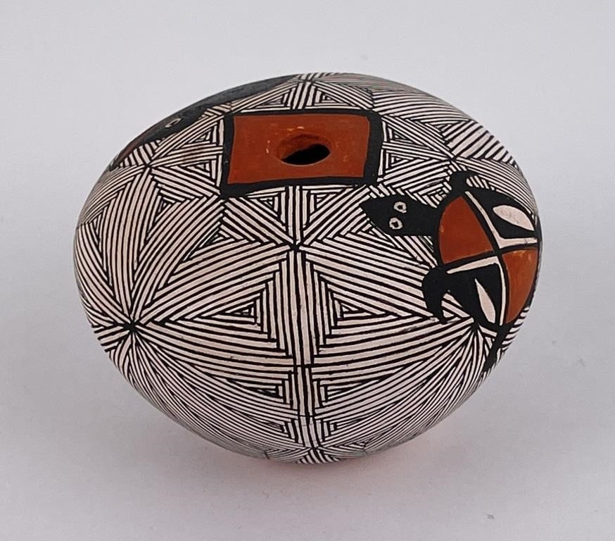 Marie Miller | Marie Miller Acoma Pueblo Indian Seed Pot | MutualArt