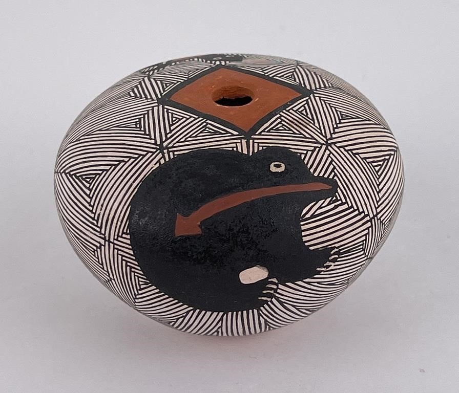 Marie Miller | Marie Miller Acoma Pueblo Indian Seed Pot | MutualArt