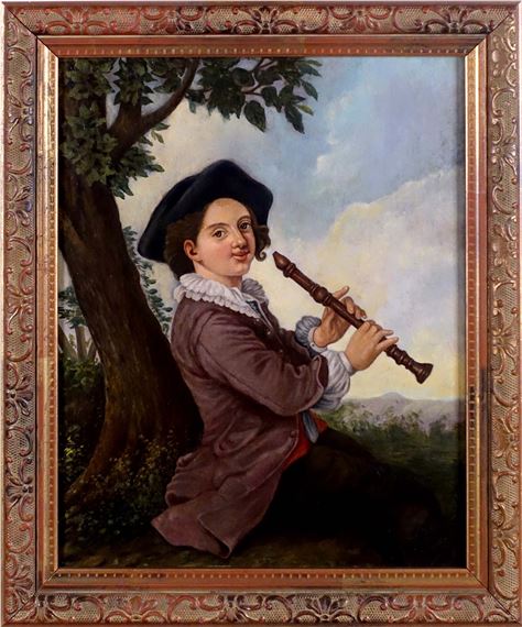 French School, 19th Century | Les joueurs de flûte | MutualArt