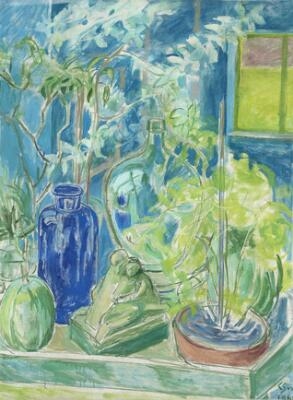Christine Swane | Still life with plants and vases (47) | MutualArt