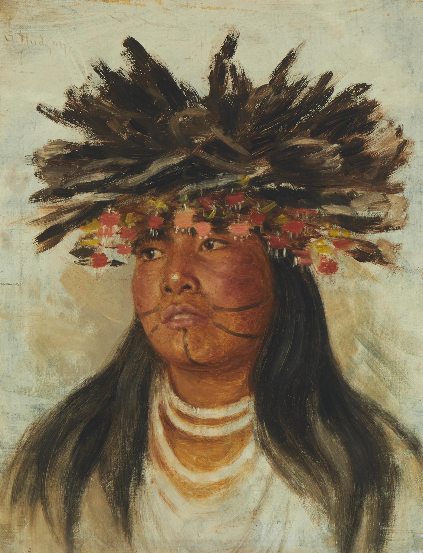 Grace Carpenter Hudson | Portrait of a Pomo woman | MutualArt